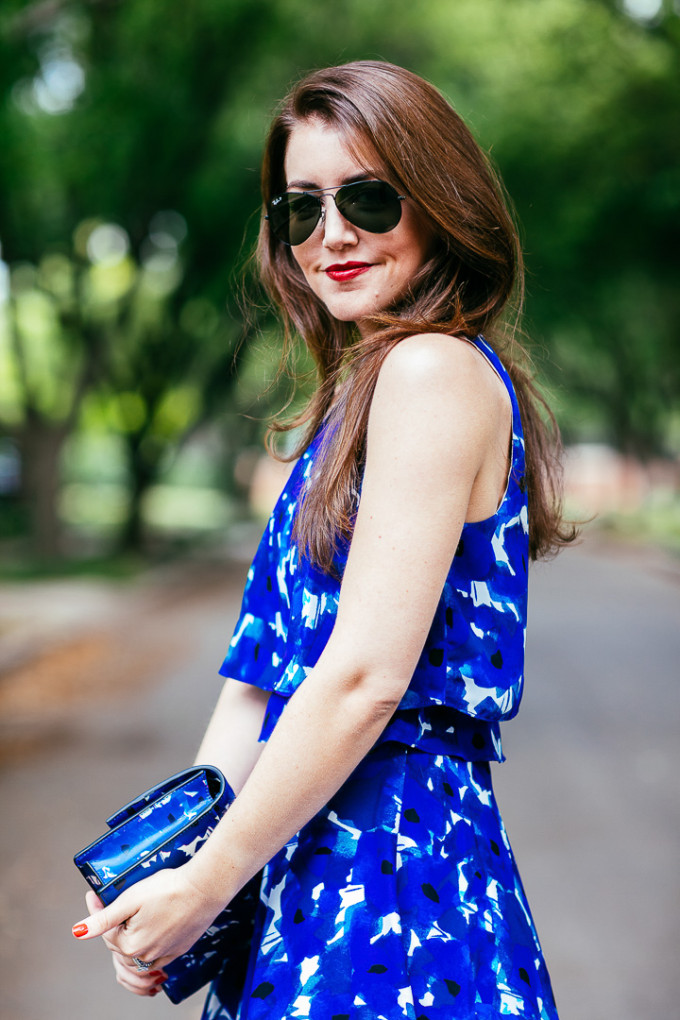 7 Responses to Blue Floral Print Dress